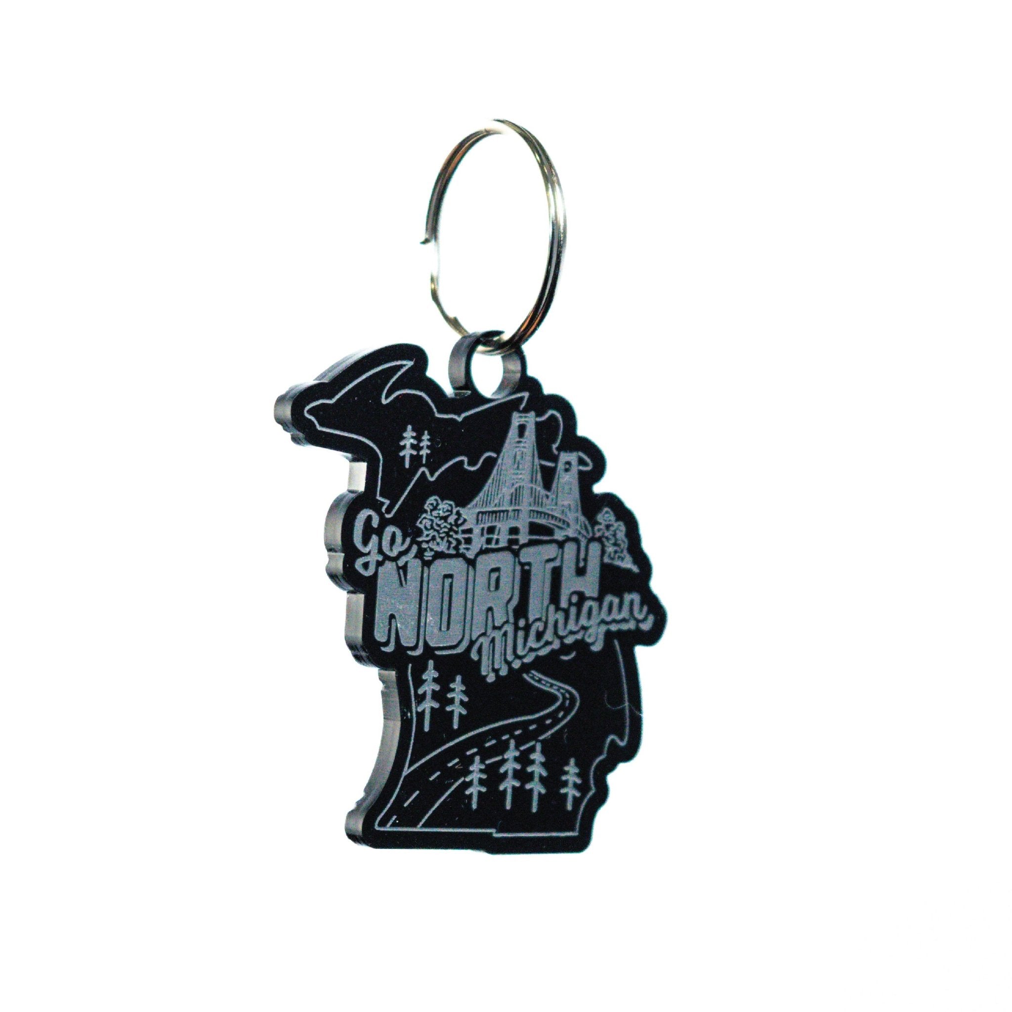 Acrylic Happy Little Michigan Key Chain - DecalFreakz