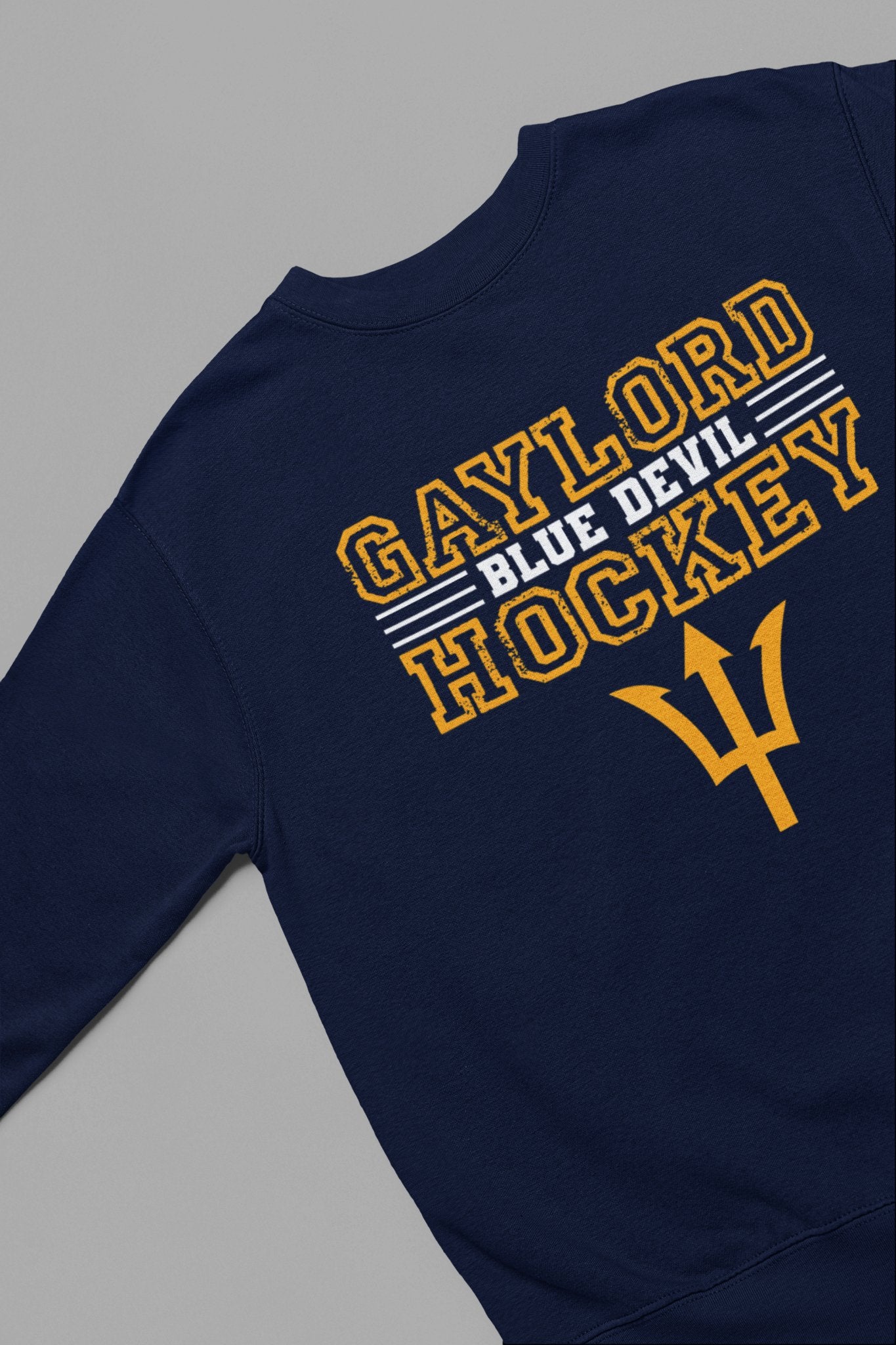 Distressed Gaylord Blue Devil Sweatshirt - DecalFreakz