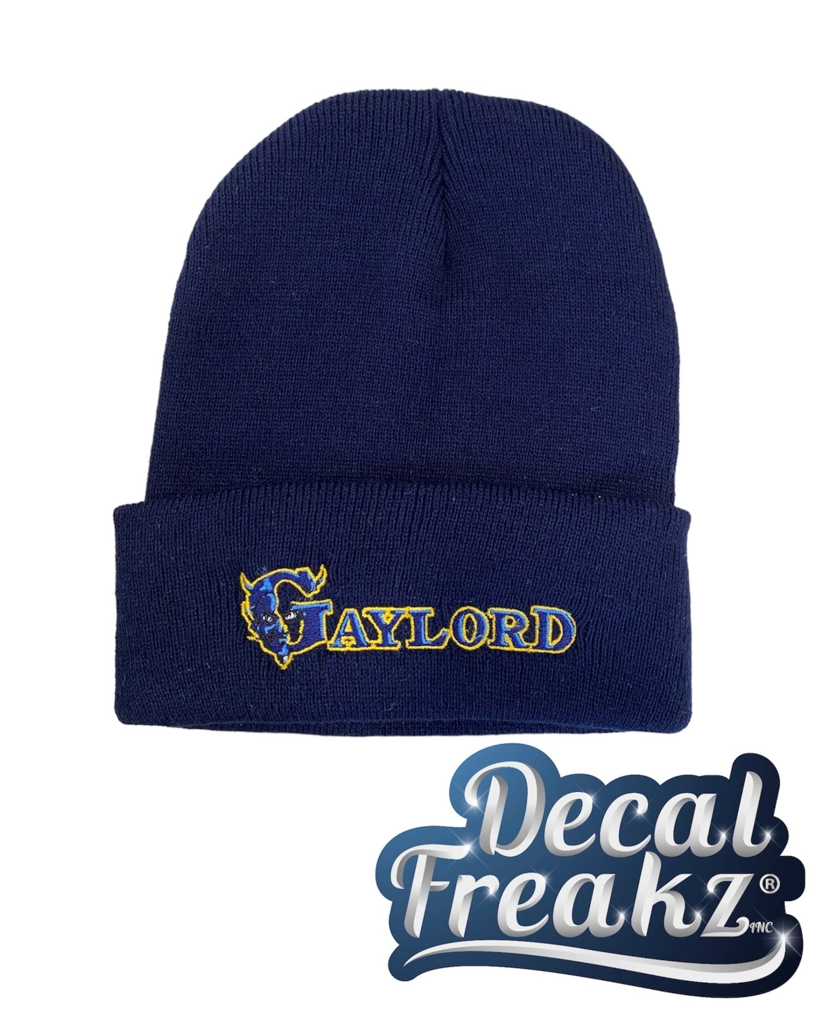 Gaylord Blue Devil Navy Beanie - DecalFreakz