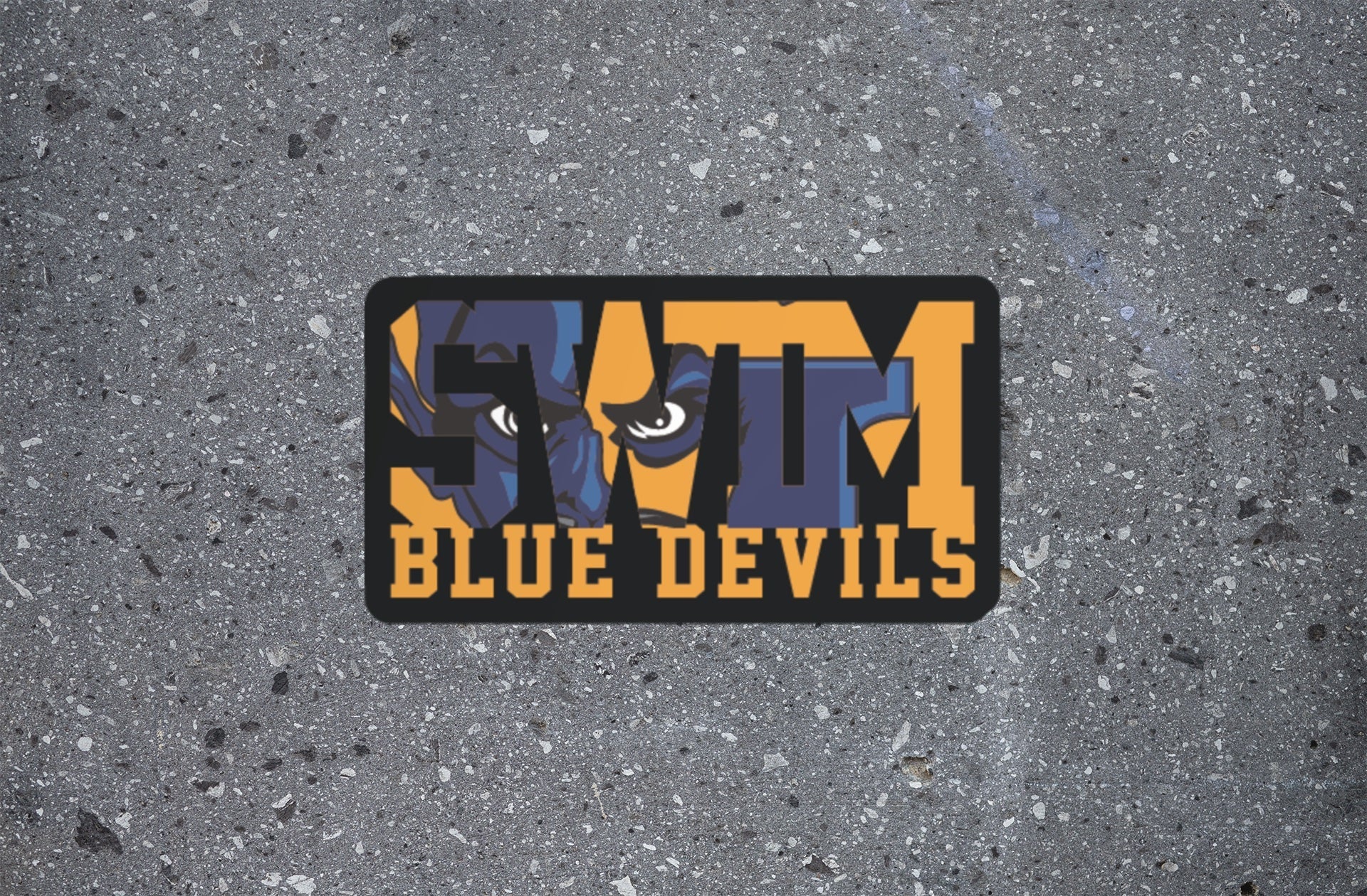 Gaylord Blue Devil Swim Decal - DecalFreakz