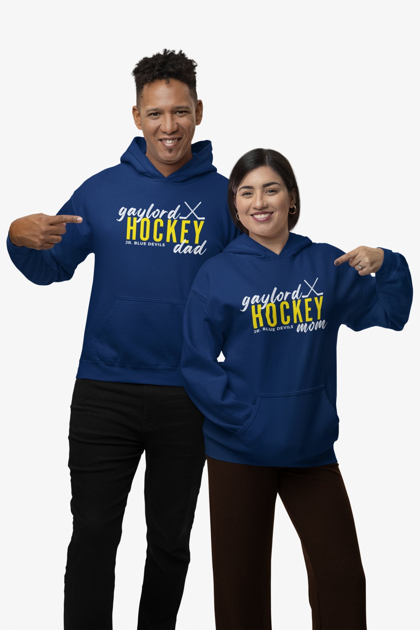 Jr Blue Devils Hockey - Parent Hoodie - DecalFreakz